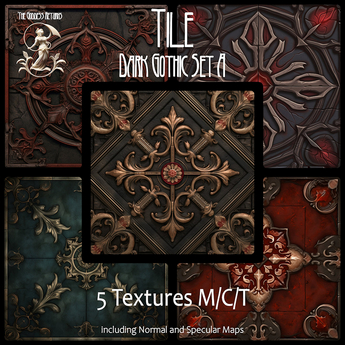 Second Life Marketplace - TGR - Tile - Dark Gothic Set A boxed
